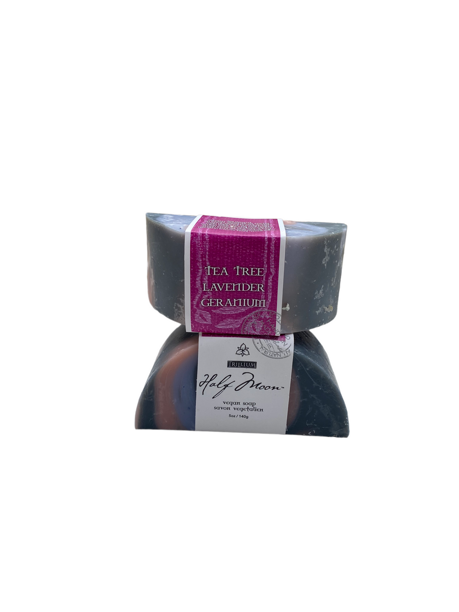 Half Moon Tea tree Lavender Geranium – Trillium Soaps and Candles